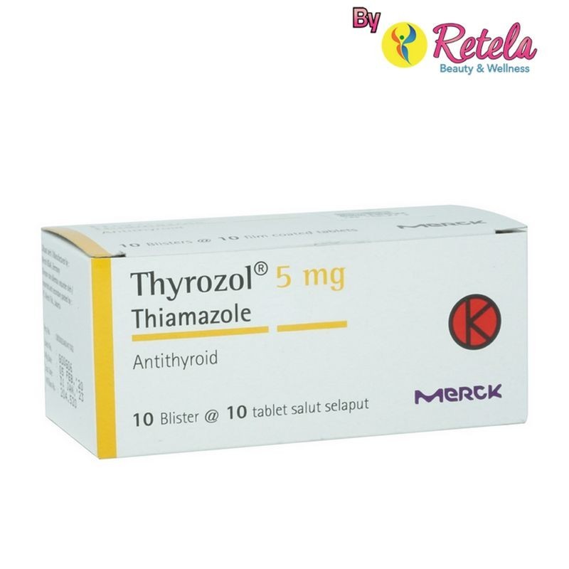 Jual THYROZOL 5MG 1 STRIP 10 TABLET / THIAMAZOLE / HIPERTIROID | Shopee ...