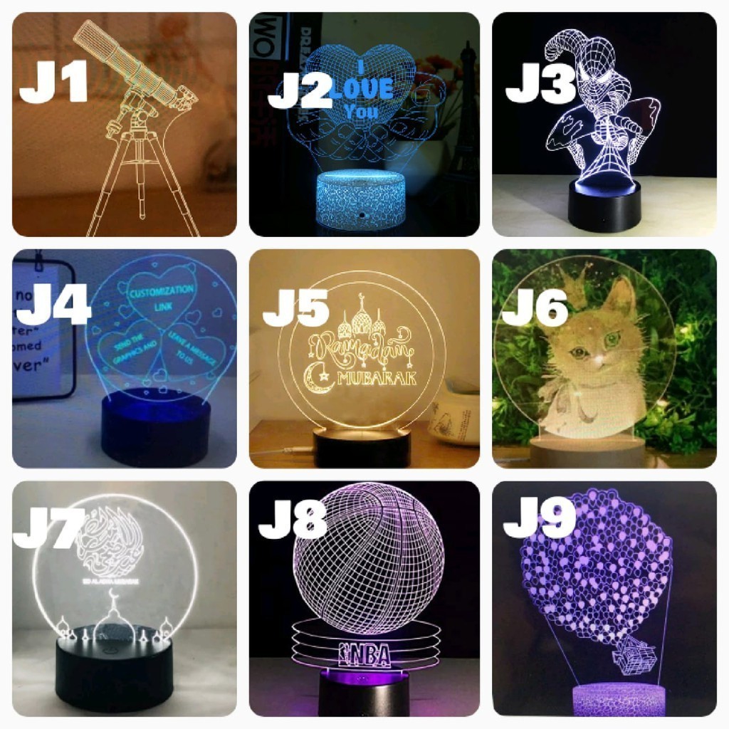 Jual LAMPU HIAS LED 3D / LAMPU TIDUR HIAS DIMENSI PART 10 | Shopee ...