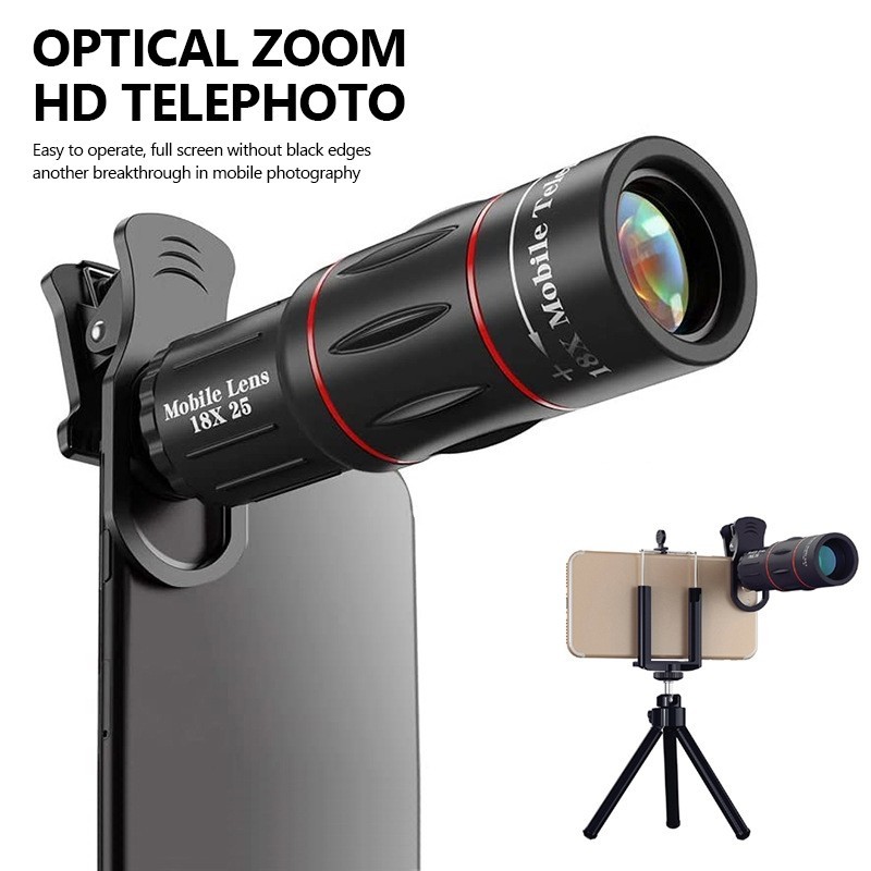 Jual 28X Lensa Tele Zomm HP Lens Kamera TeleZoom Apexel 18x25 Universal ...