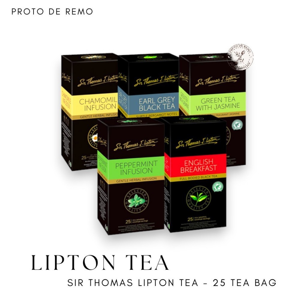 Jual Lipton Tea Sir Thomas J.Lipton 25 Tea Bag @2GR Flavour Tea ...