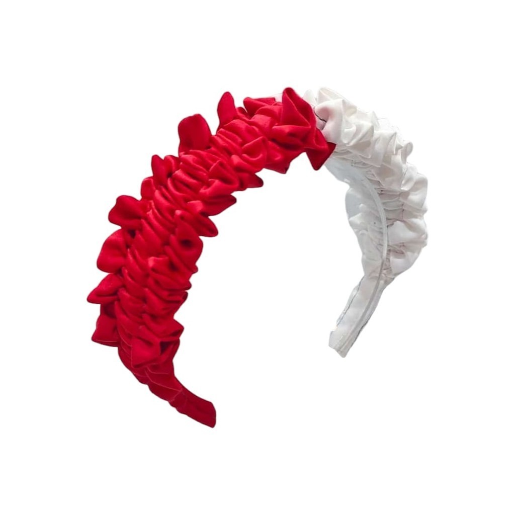 Jual STIPA Bando Scrunchie Merah Putih Jahit 2 Nagita Head Band Piece ...