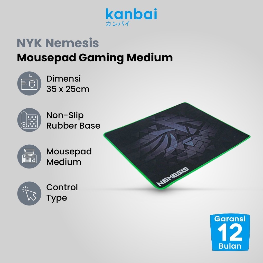 Jual Mousepad Gaming Control Type NYK Nemesis MP-N01 Medium 35x25cm ...