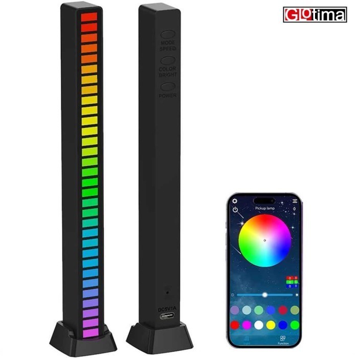 Jual Lampu LED Lantai Gaming RGB Bar Strip Sound Rhythm Light USB 32 ...