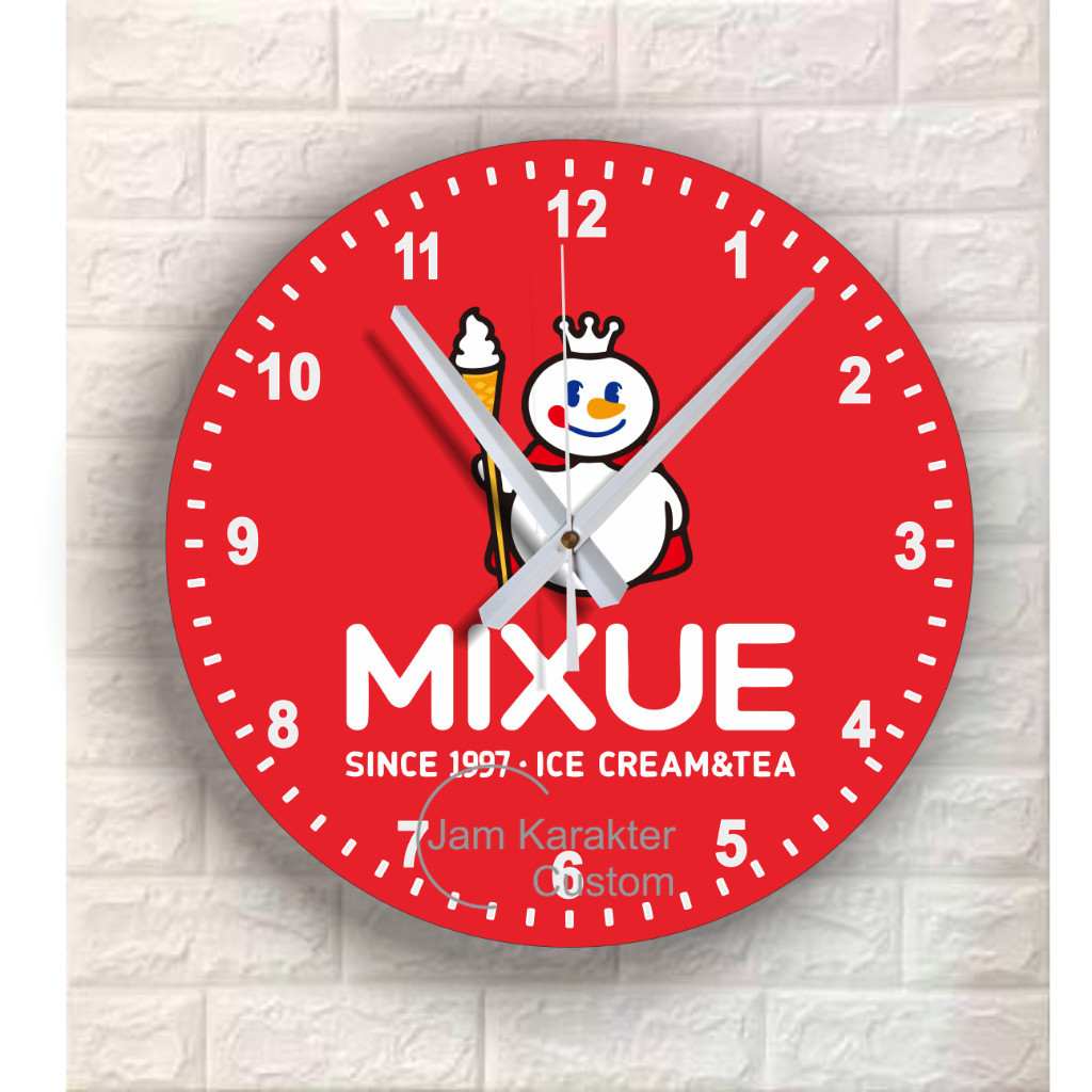 Jual Jam Karakter Custom Jam dinding Karakter Kayu Gambar M`xue ukuran ...