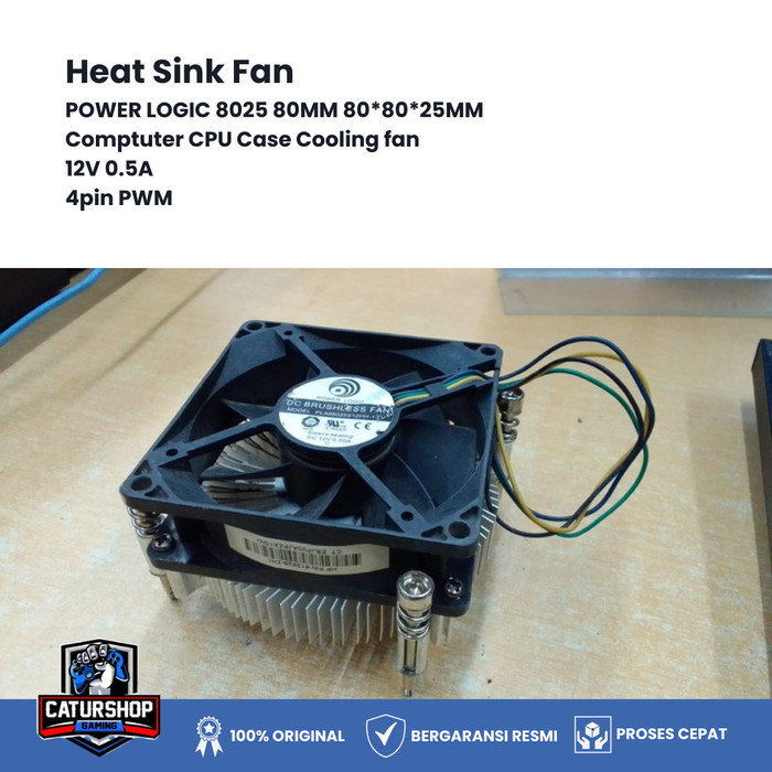 Jual Heatsink Brussless Fan 80mm Builtup PC Dell Kipas Processor HSF ...