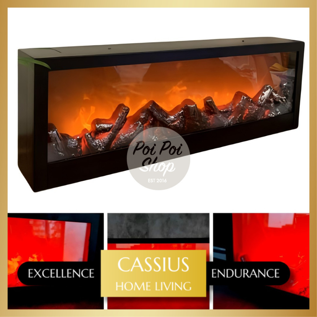 Jual Lampu Dekor LED Fireplace Minimalis Api Unggun Tungku Api Panjang ...