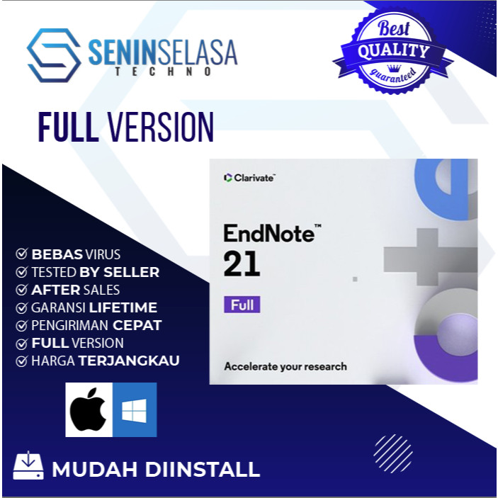 Jual Software Manajemen Referensi: Clarivate_Endnote 21.3 [WIN & MAC ...