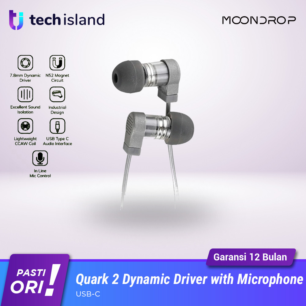 Jual Moondrop Quark2 / Quark 2 / Quarks 2 Dynamic Driver In Ear Monitor ...