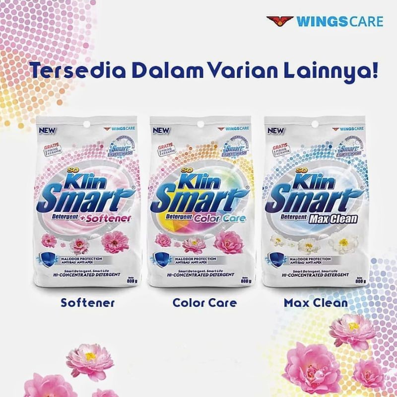Jual So klin smart detergen bubuk anto septic purple red 530gr 770gr ...