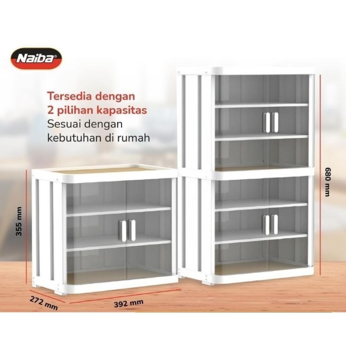 Jual Food Cabinet Bistro 3 6 Susun Tutup Rak Lauk Lemari Piring Gelas ...