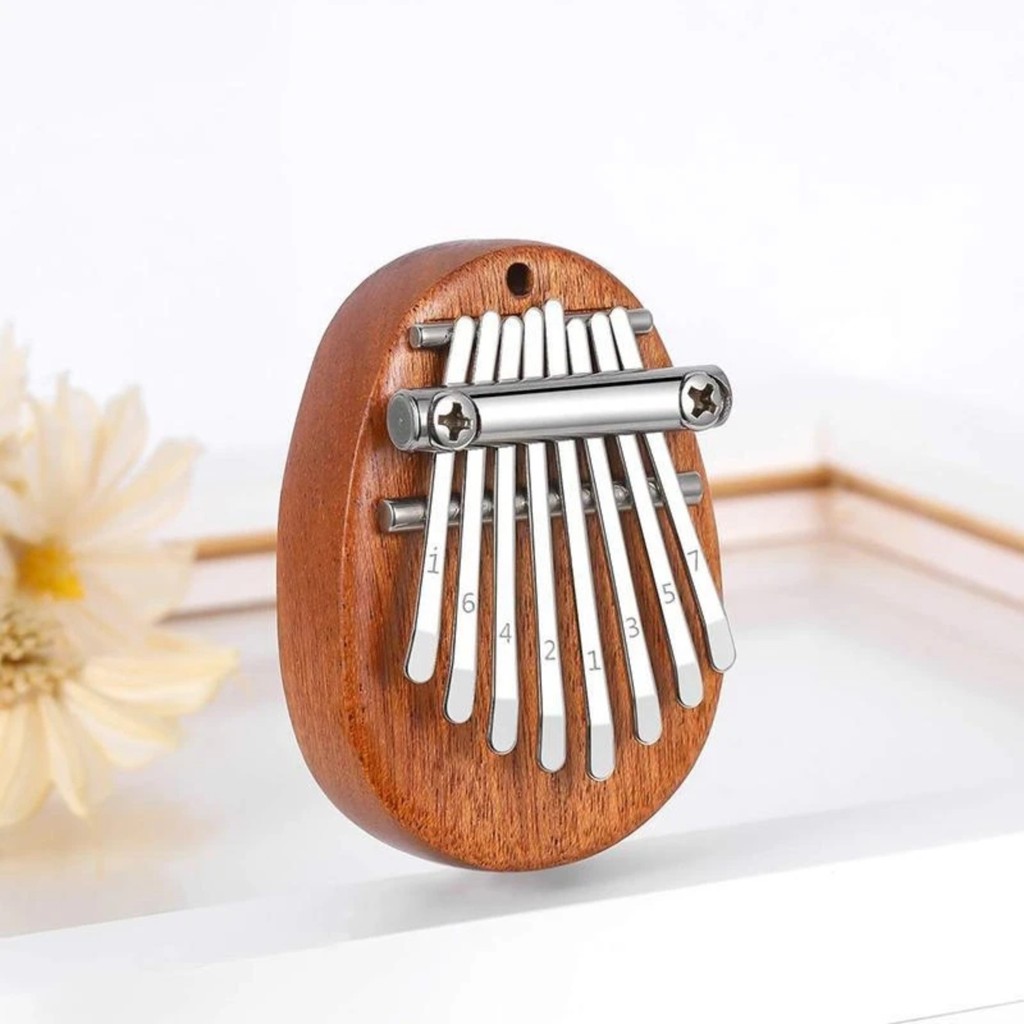 Jual Thumb Piano 8 Key Mini Kalimba Exquisite Finger Piano Portable ...