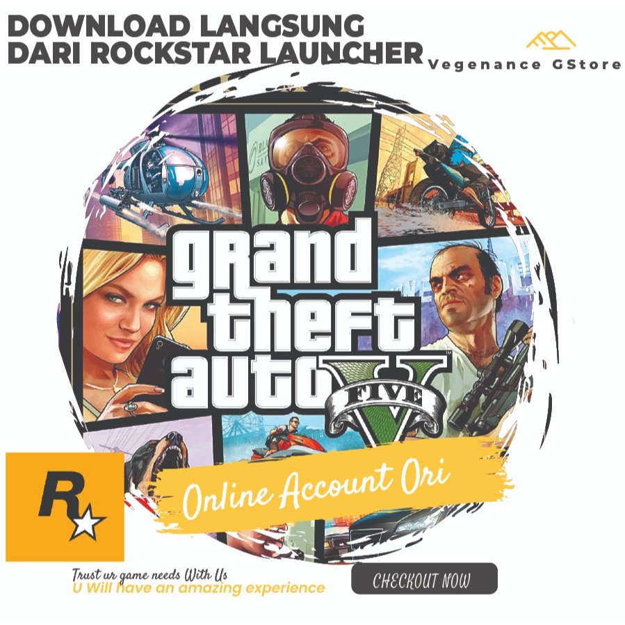 Jual GRAND THEFT AUTO 5 / GTA 5 PC Online Roleplay Game PC Original ...