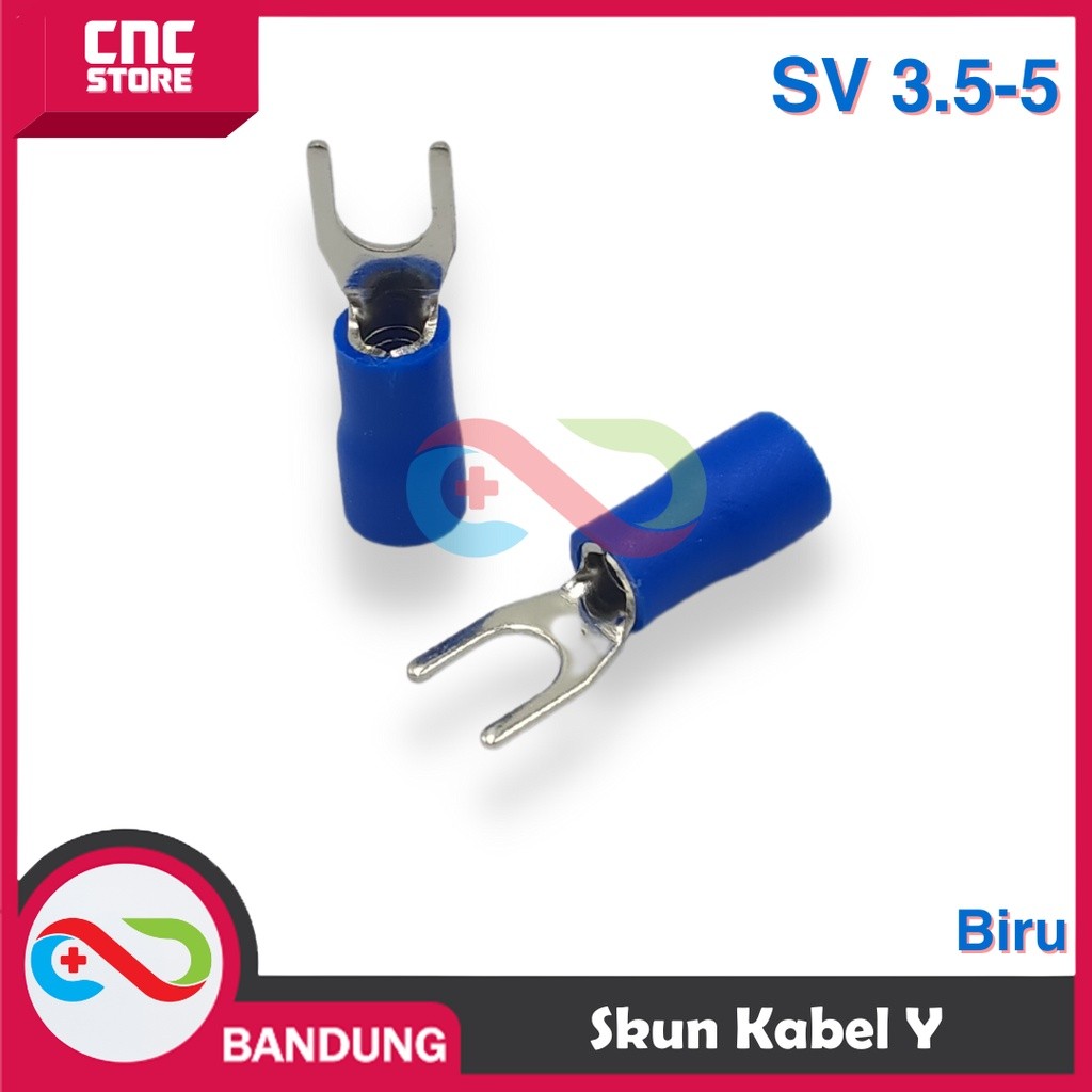 Jual SKUN Y SKUN GARPU CONNECTOR KABEL SV3.5-5 BLUE | Shopee Indonesia