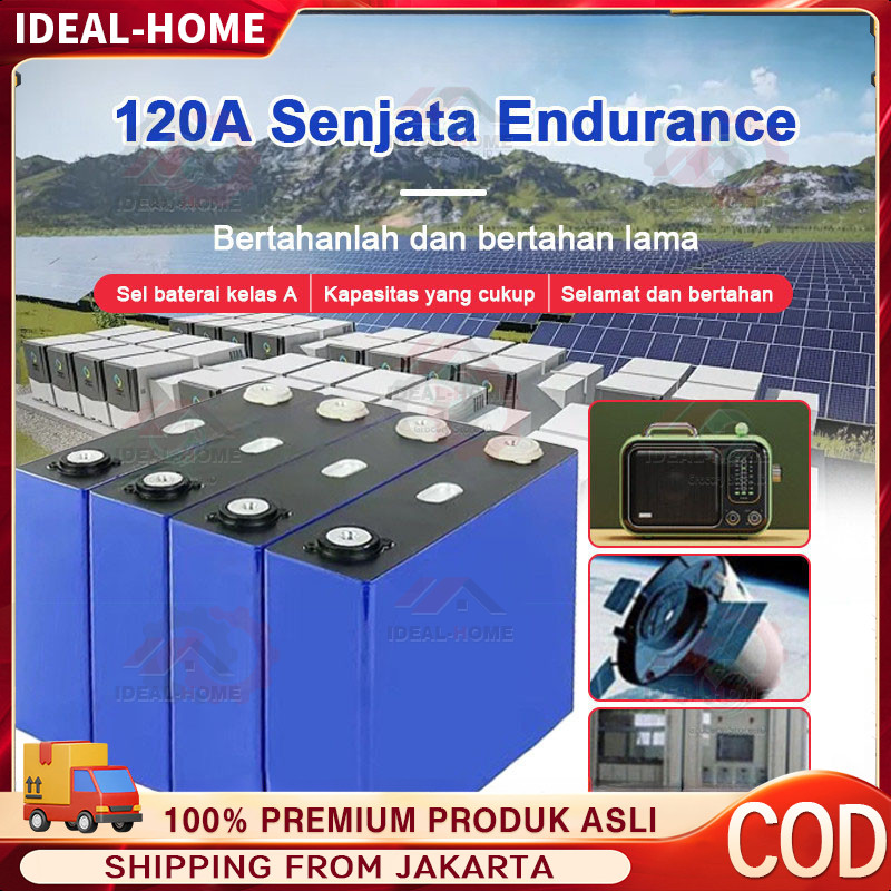 Jual Baterai Lifepo4 3.2v Baterai 120AH 4000 Cycle Solar Lithium Ion ...
