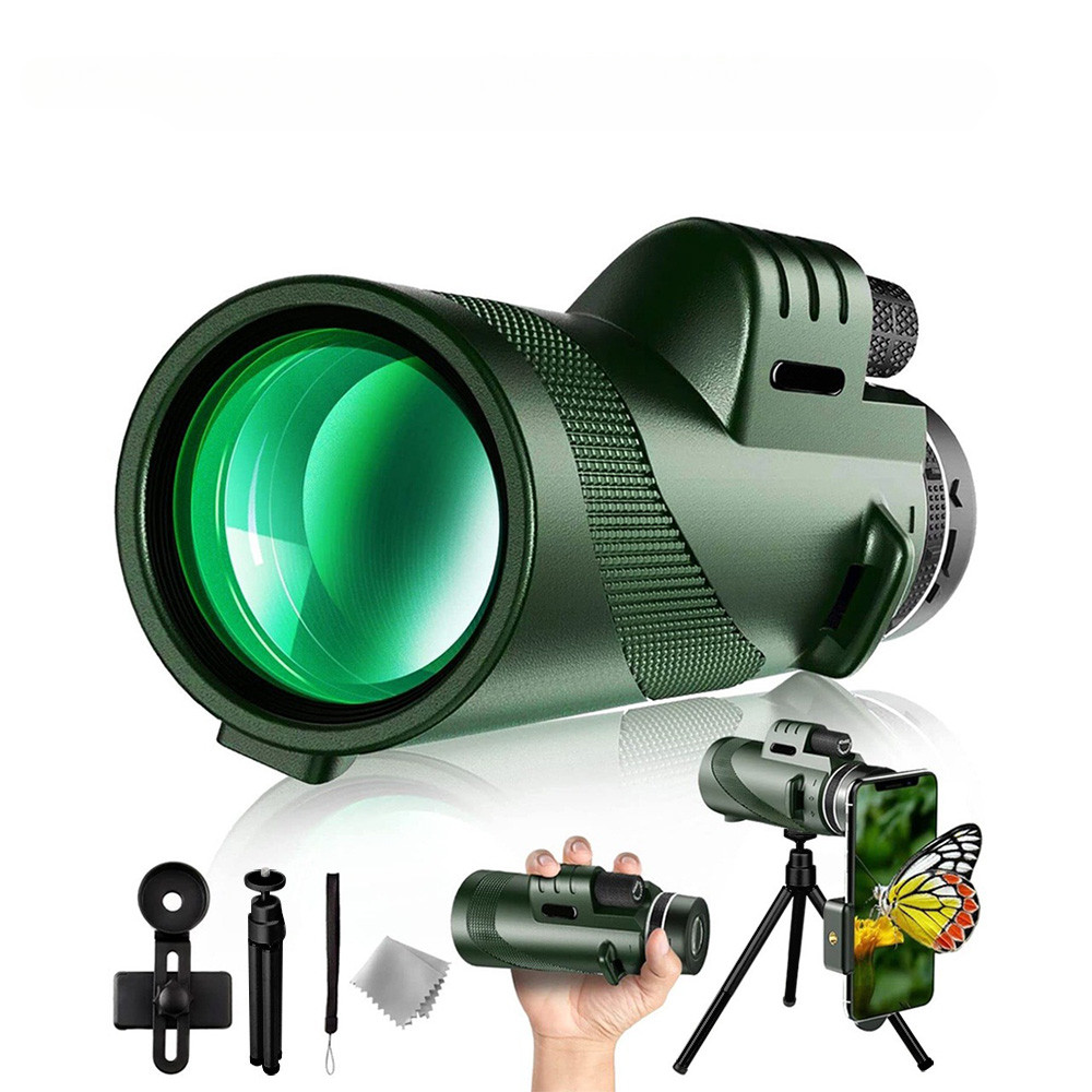 Jual Powerful 80X100 HD Monocular 50000M Telescope Ponsel Lensa Portabl ...