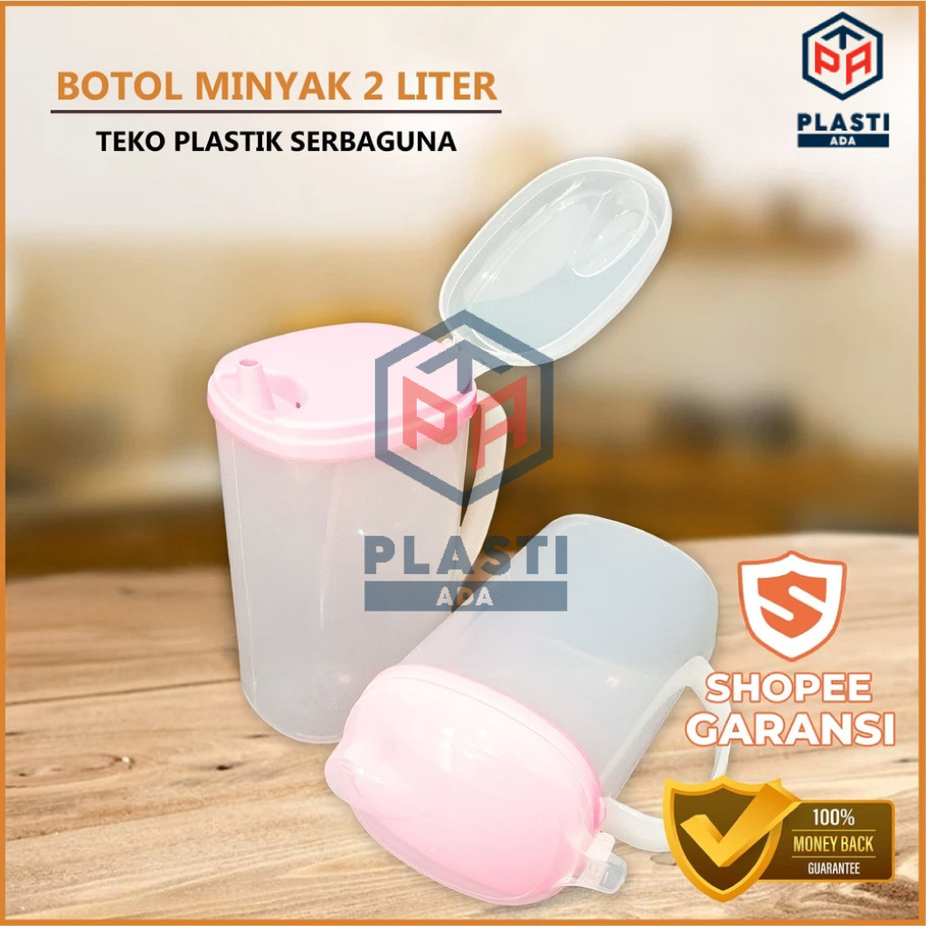 Jual BOTOL MINYAK 2 LITER - Tempat Minyak Goreng / Teko Plastik ...