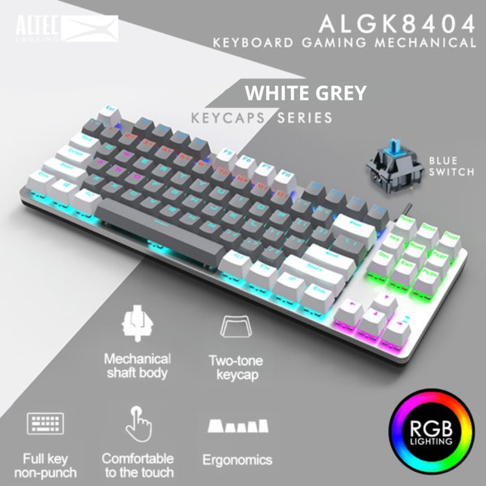 Jual AZ Keyboard Gaming Mechanical TKL Altec Lansing ALGK-8404 RGB ...