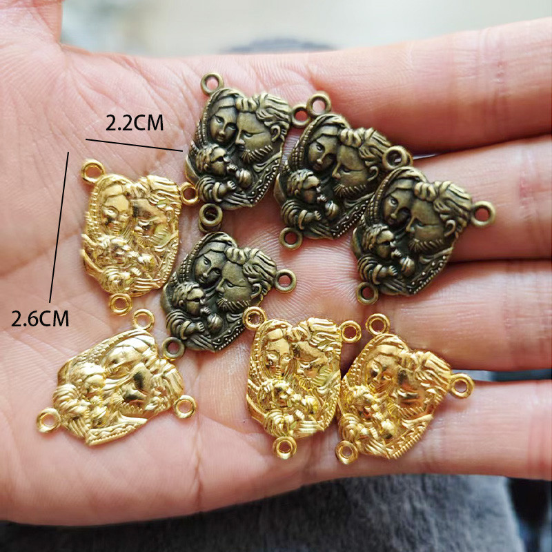 Jual 10-Pack Kalung Medali Pusat Keluarga Yesus Kristus, Aksesori ...