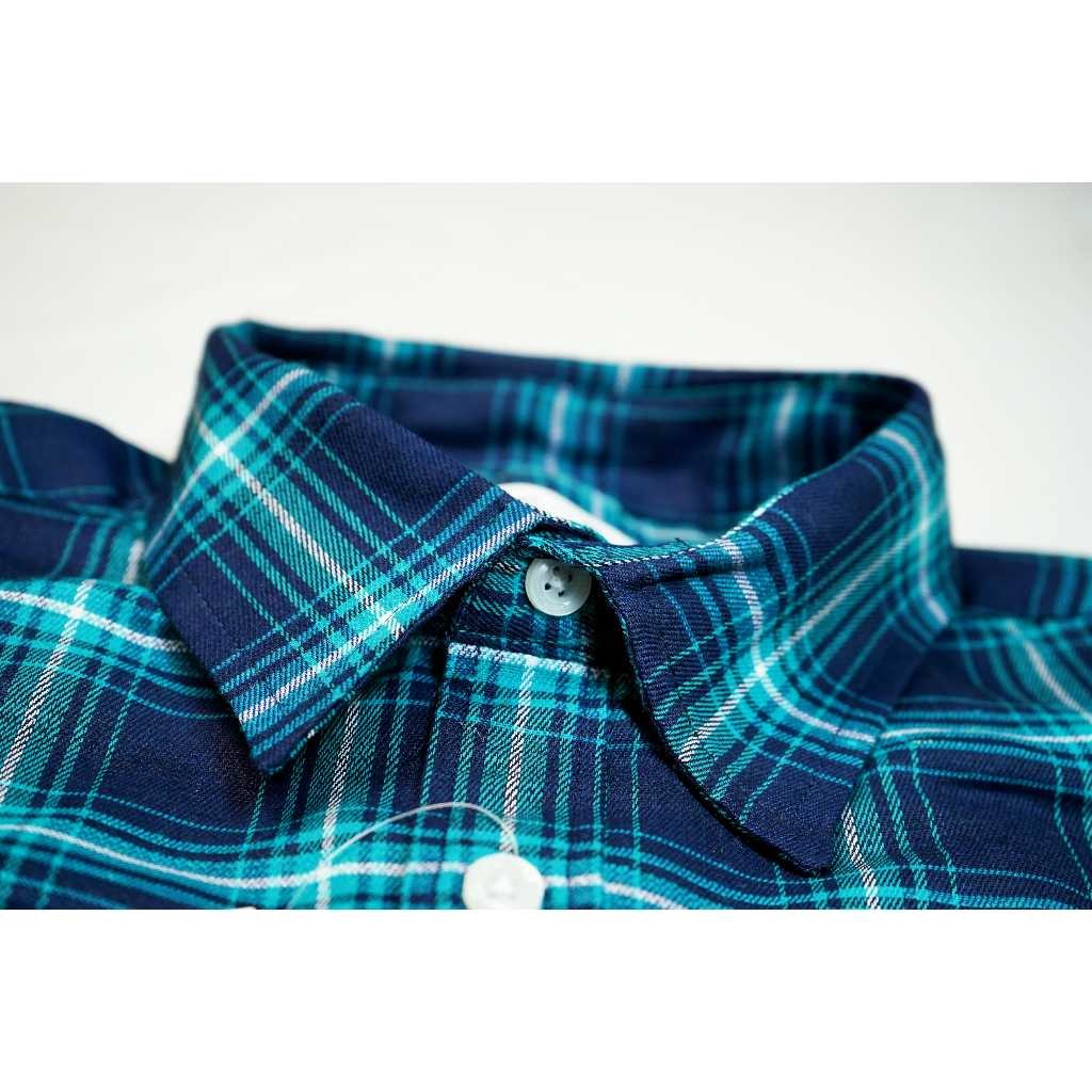 Jual Kemeja Pria Lengan Pendek C*LE Kasual Reguler Fit Motif Kotak Biru ...