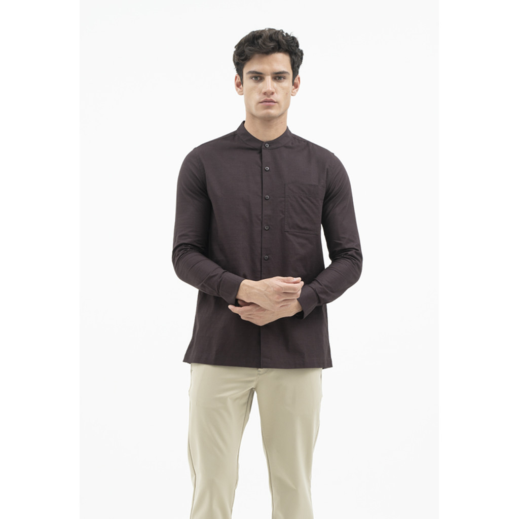 Jual Jack Nicklaus Jet Set Kemeja Pria Lengan Panjang Slim Fit Dark ...