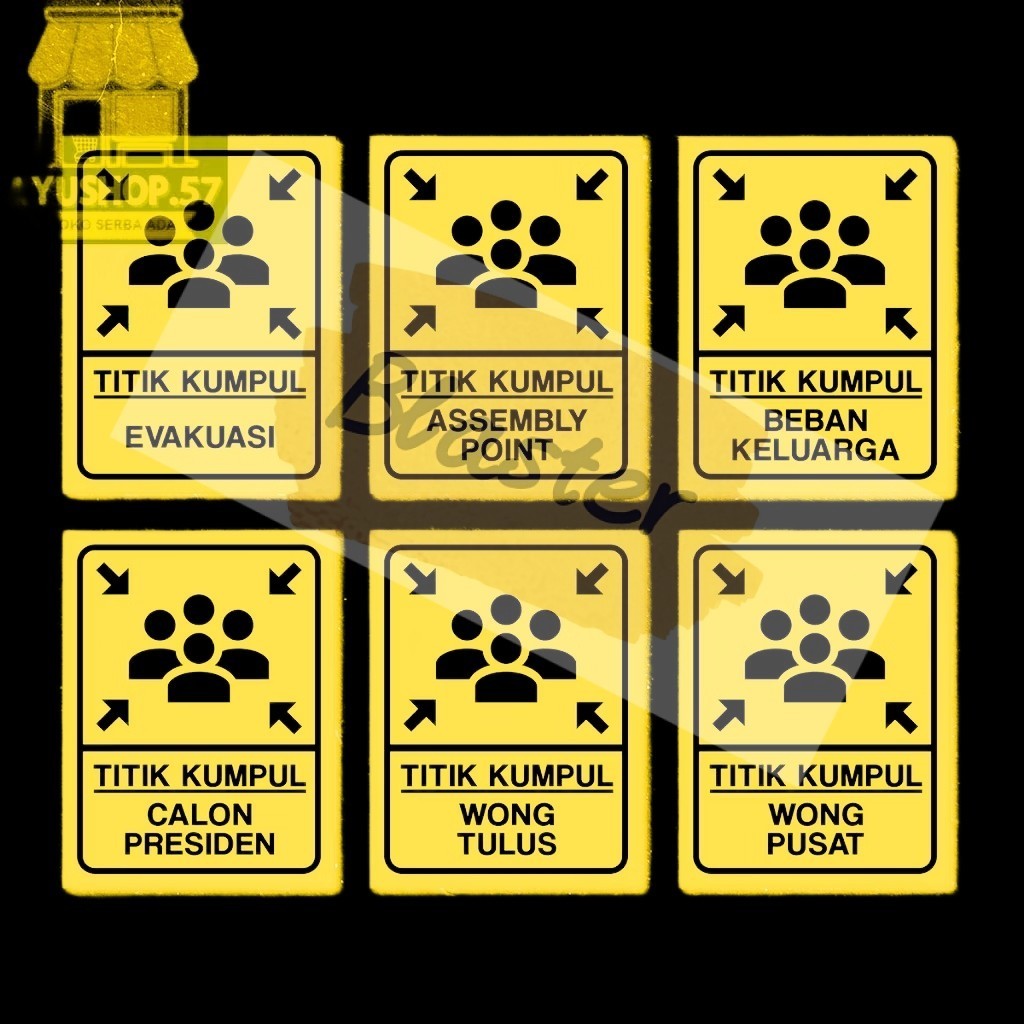 Jual Hiasan Dinding Quote SIGN TITIK KUMPUL Wong Tulus Assembly Point ...