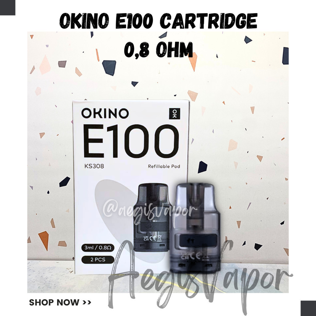 Jual Okino E100 Cartridge 0.8 Authentic | Shopee Indonesia