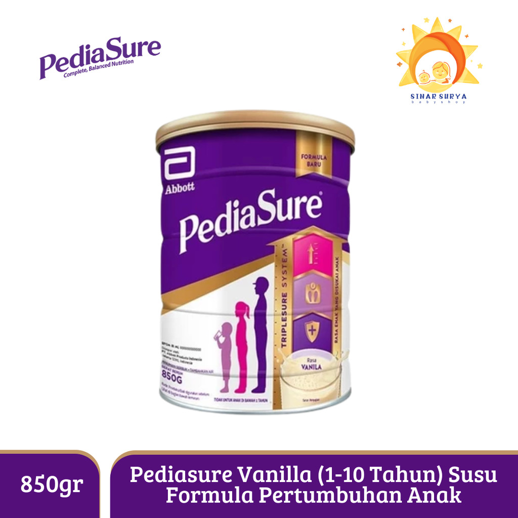 Jual Pediasure Vanilla 850gr (1-10 Tahun) Susu Formula Pertumbuhan Anak- Kemasan Kaleng | Shopee ...