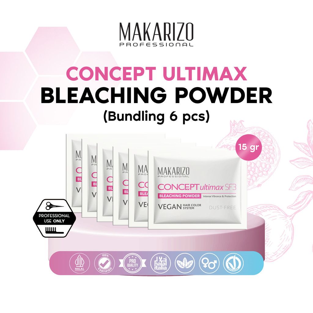 Jual Makarizo ProfessionalConcept Ultimax SF3 Bleaching Powder Sachet ...