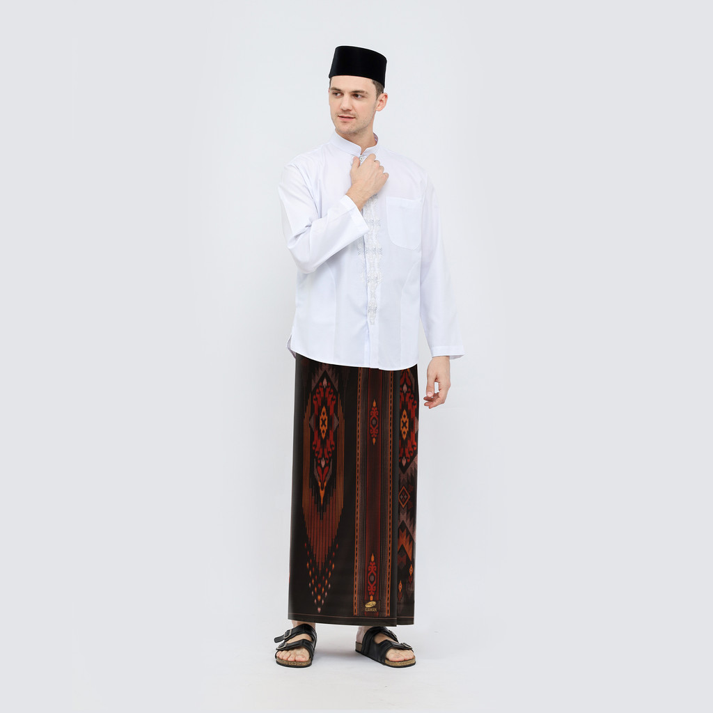 Jual Sarung ATLAS Idaman 555 Kembang Motif BHS GSA 01 Hitam Kuning 02 ...