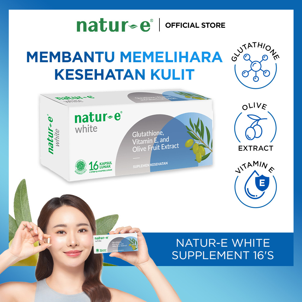 Jual Natur-E White Soft Capsule 16s/32s - Natur E White 32 kapsul ...