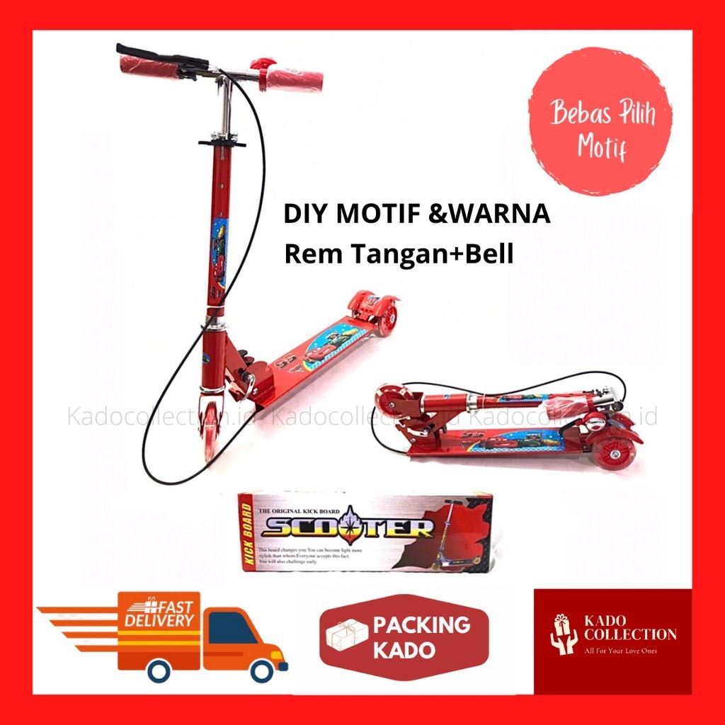 Jual Kado Scooter Otopet Anak / Skuter Otoped Rem Tangan BONUS BELL DIY ...