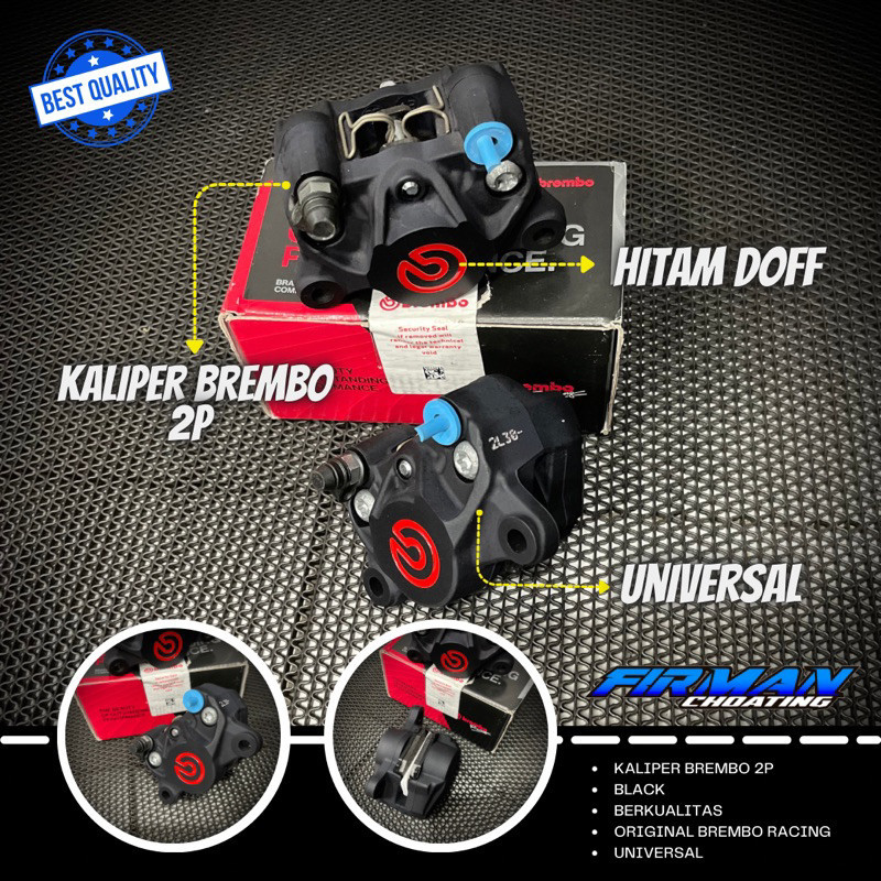 Jual KALIPER BREMBO 2 PISTON BLACK KANAN KIRI UNIVERSAL ORIGINAL RED LOGO | Shopee Indonesia