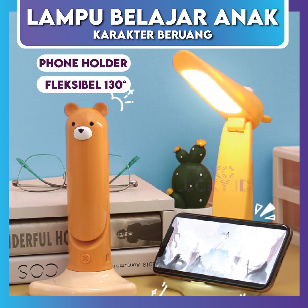 Jual Lampu LED Belajar Cas Meja Anak 2 Warna Cahaya 5W Reading Lamp ...