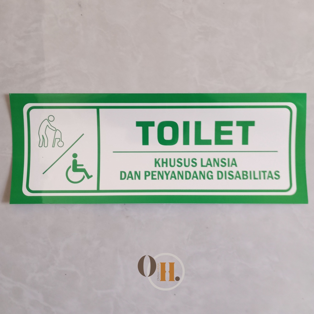 Jual Stiker Toilet khusus lansia & difabel - Stiker vinyl - Toilet ...