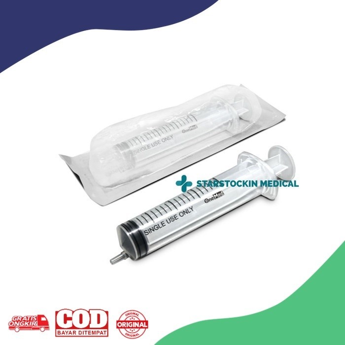 Jual Spuit 20 cc Onemed Spoit Syringe Eccentric Tip Lubang Samping Pcs ...