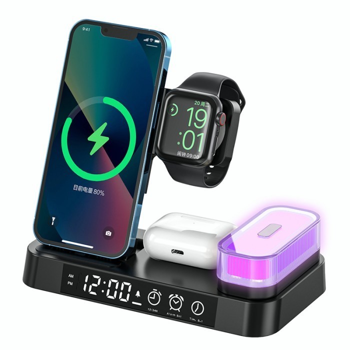 Jual GOOJODOQ 5-in-1 Android Universal Wireless Charging Station ...