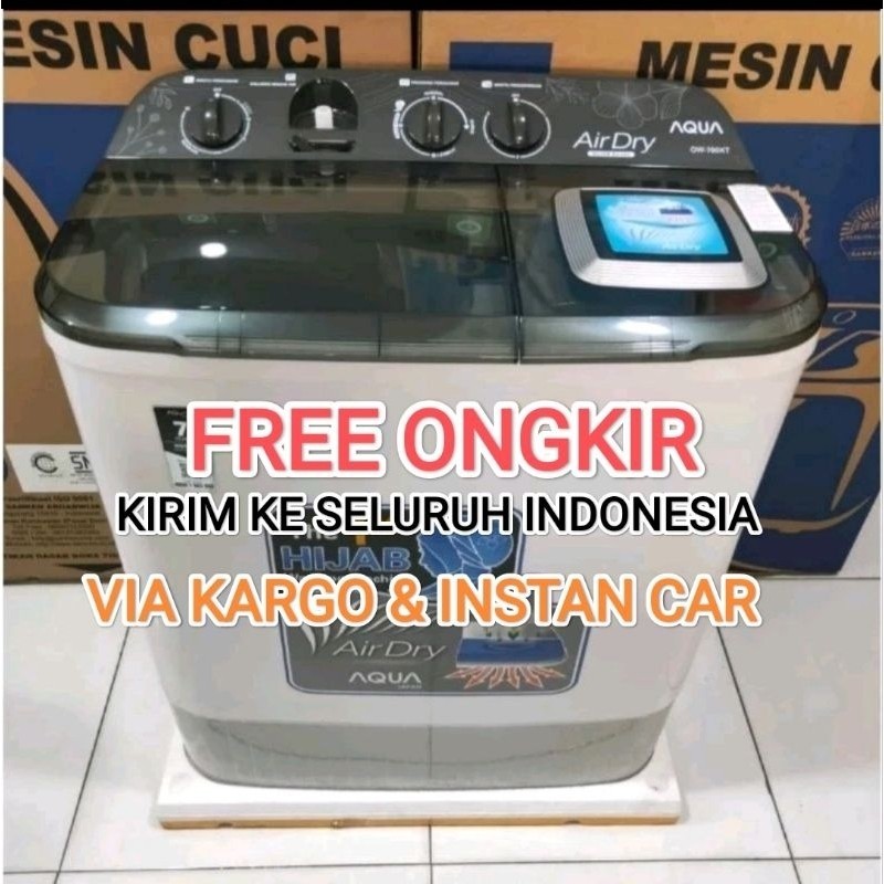 Jual Mesin Cuci 2 Tabung AQUA 7KG QW-760XT / 8 KG QW 860 XT / 9Kg Qw-960Xt Garansi Resmi ...