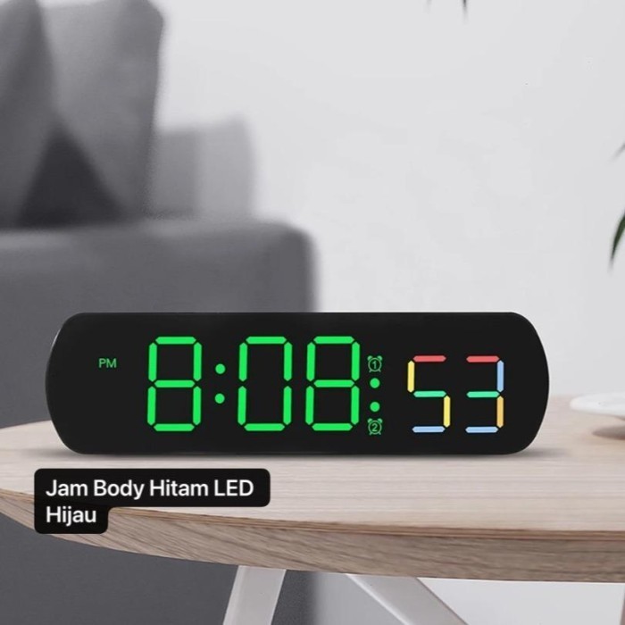 Jual Jam Alarm Layar LED Besar Digital Jam Alarm Elektronik Jam Meja ...