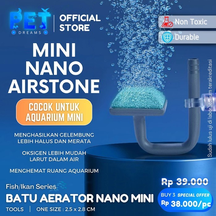 Jual Airstone Nano Mini / Batu Aerator Nano / Air Stone / Batu ...
