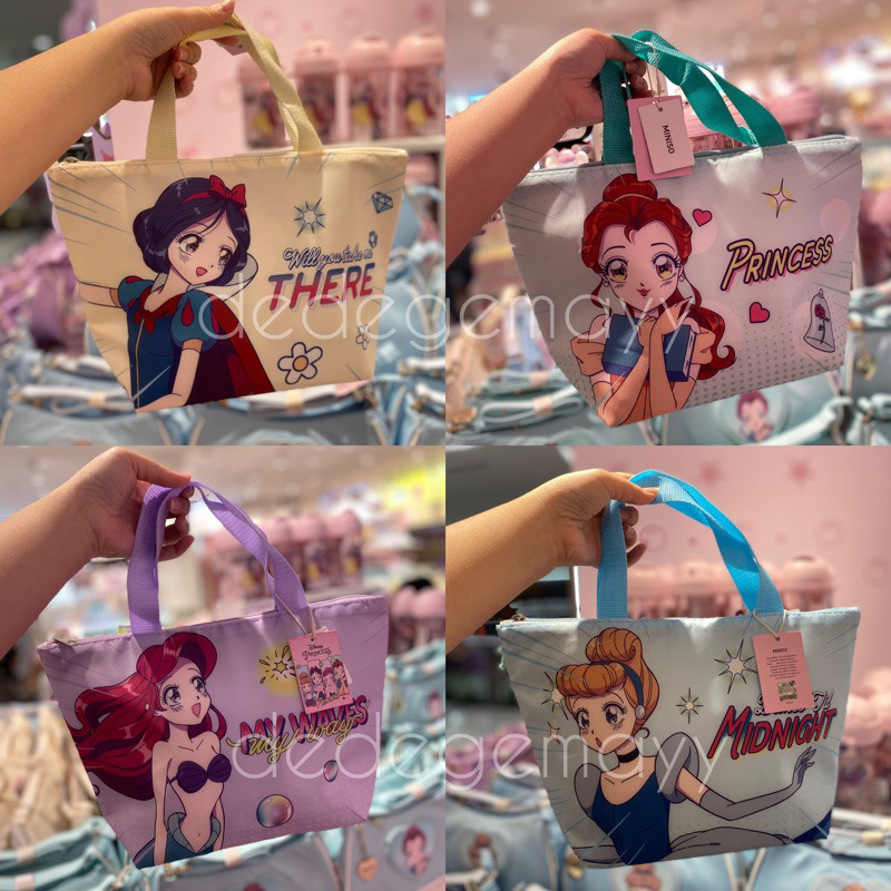 Jual Miniso x Disney Princess - Tas Thermal Tas Bekal Lunch Bag ...