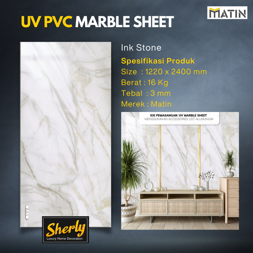 Jual Matin UV PVC Texture Granit Ink Stone Dekorasi Dinding Dapur,Meja ...