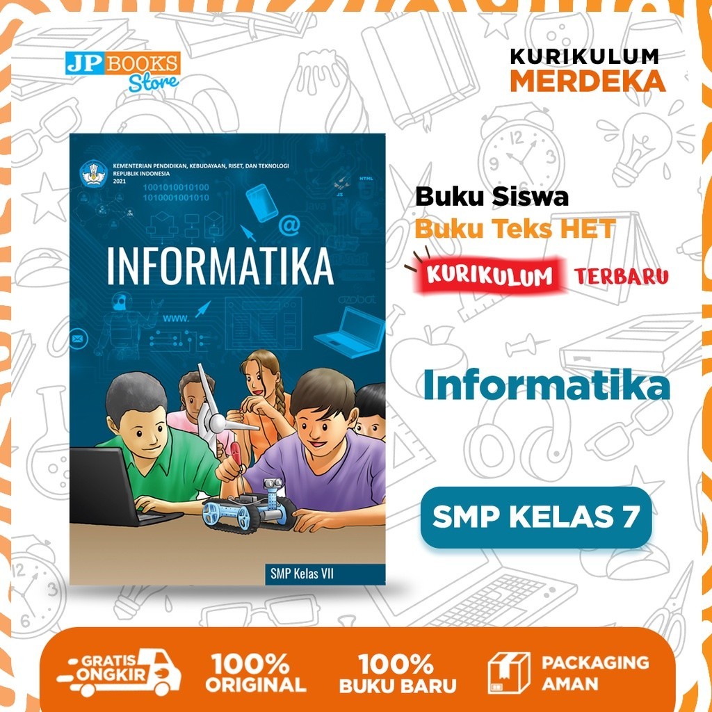 Jual JP Books – Buku Siswa Teks Het Kurmer Sekolah Informatika Smp Kelas 7 - Kurikulum Merdeka ...