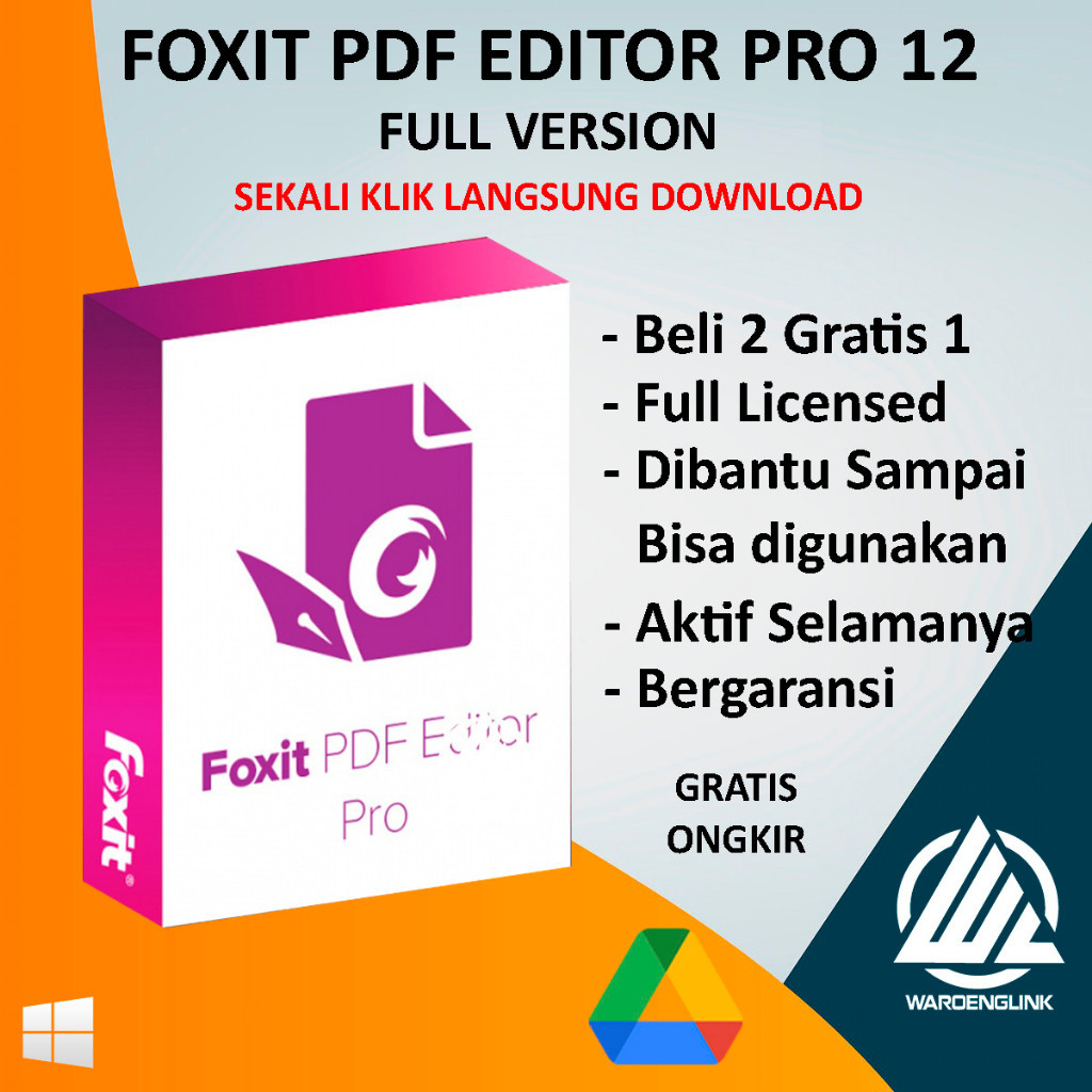 Jual [wl] FOXIT PDF EDITOR PRO 12 FULL AKTIVASI - SOFTWARE MURAH - APLIKASI | Shopee Indonesia