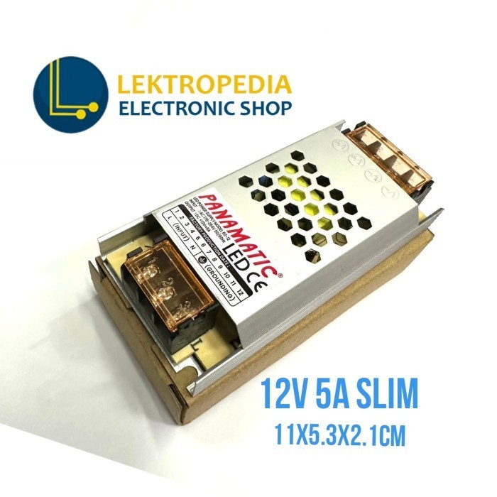 Jual Adaptor 12V 5A SLIM Ram Besi Jaring Power Supply | Shopee Indonesia