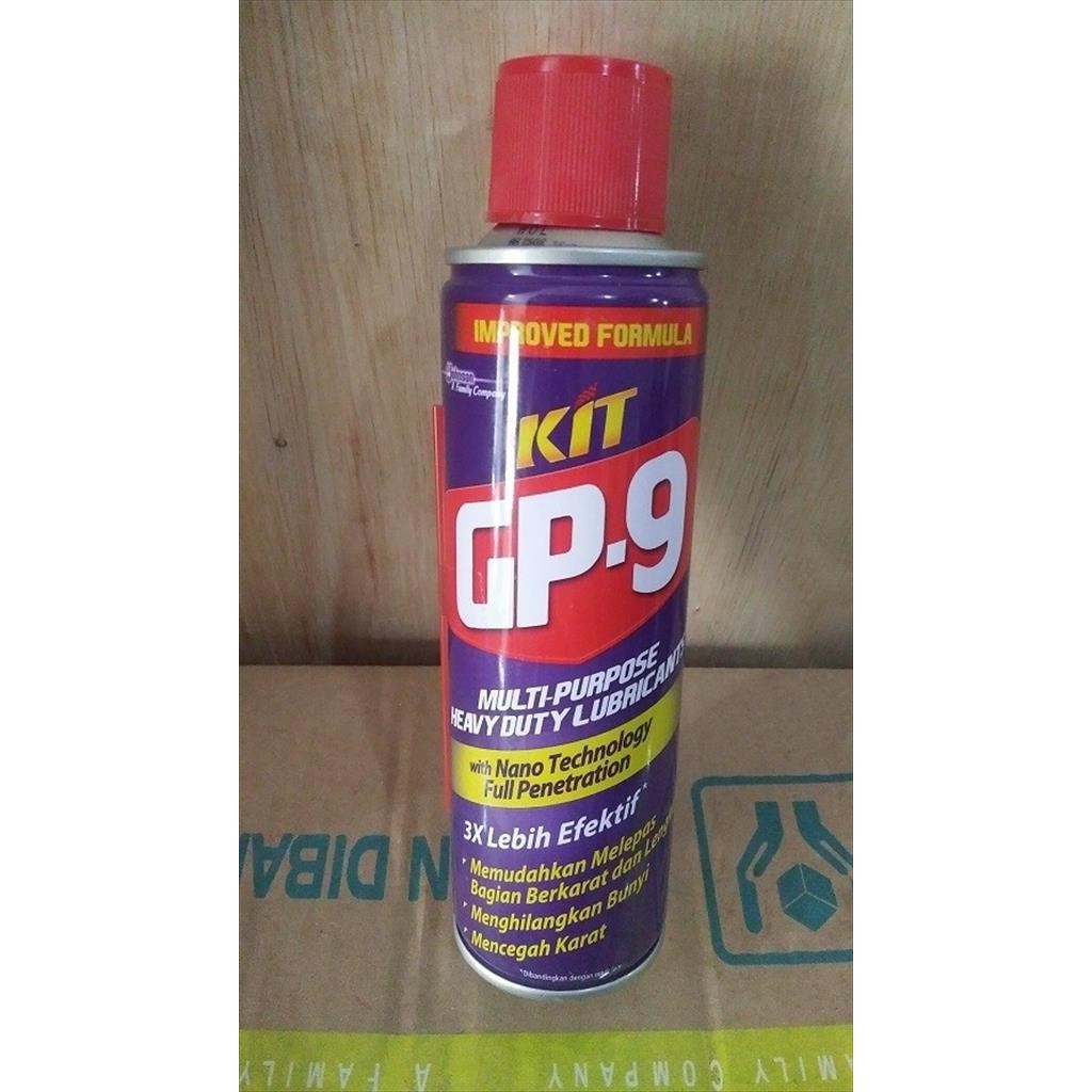 Jual Penetran Pelumas Pembersih Anti Karat Spray Kit GP-9 GP9 225ml ...