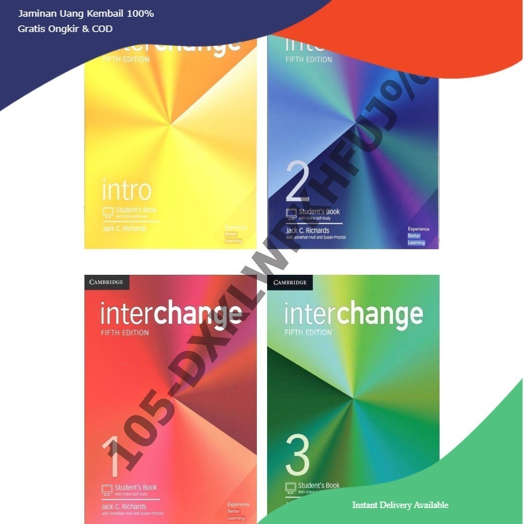 Jual Fifth Edition / Interchange Student Book Intro-1-2-3/ Full Color | Shopee Indonesia