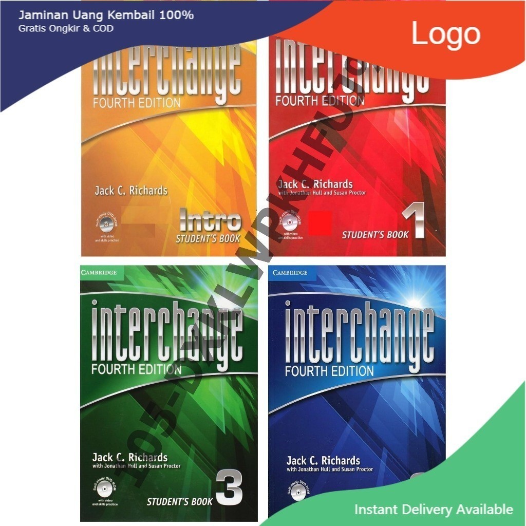 Jual Fourth Edition / Interchange Student Book Intro-1-2-3 / Warna ...
