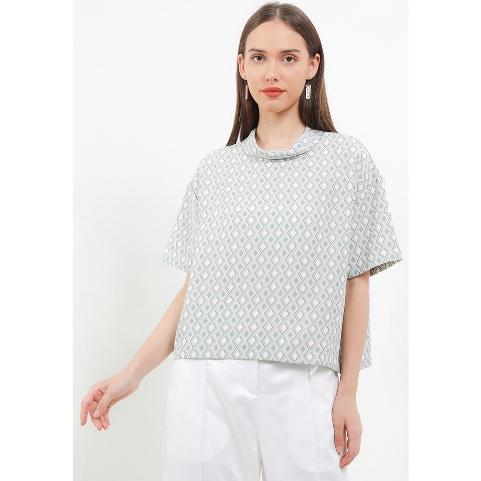 Jual White Mode Harlow Blouses - Pakaian Atasan Wanita Blouses Cewek ...