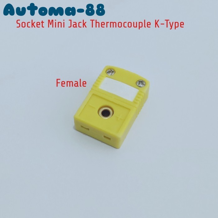 Jual MN08 Soket mini jack connector female thermocouple sensor type-K ...