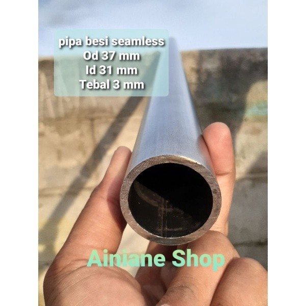 Jual Pipa Besi Seamless Od 37 mm / Id 31 mm Tebal 3 mm Panjang 50 - 100 cm | Shopee Indonesia